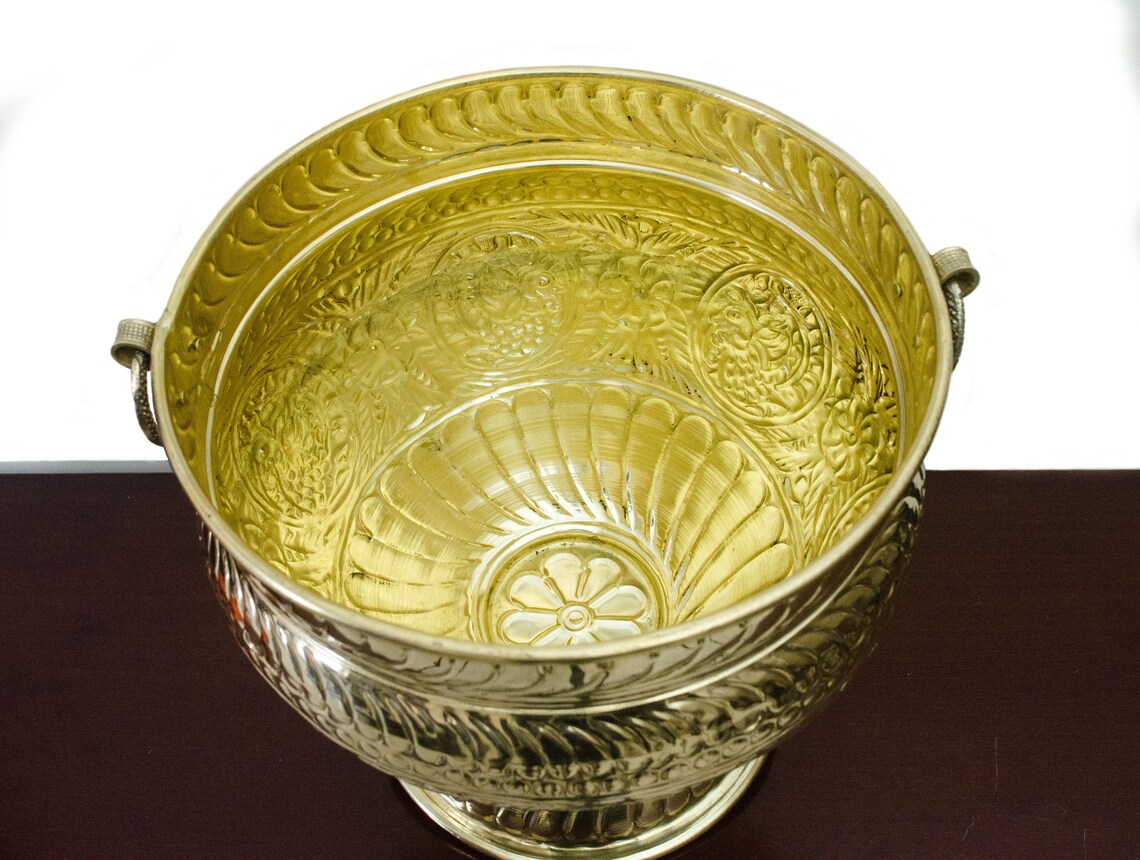 Mangala Snanam || Brass Planter || Plant Container || Flower Pot ...