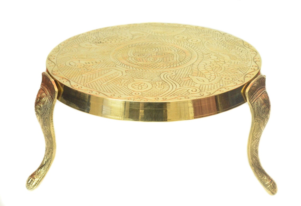 Brass Multi Purpose Stand Brass Side Table Brass Flower - Etsy