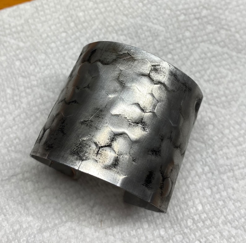 Honeycomb Texture Aluminum Cuff Rustic - Etsy