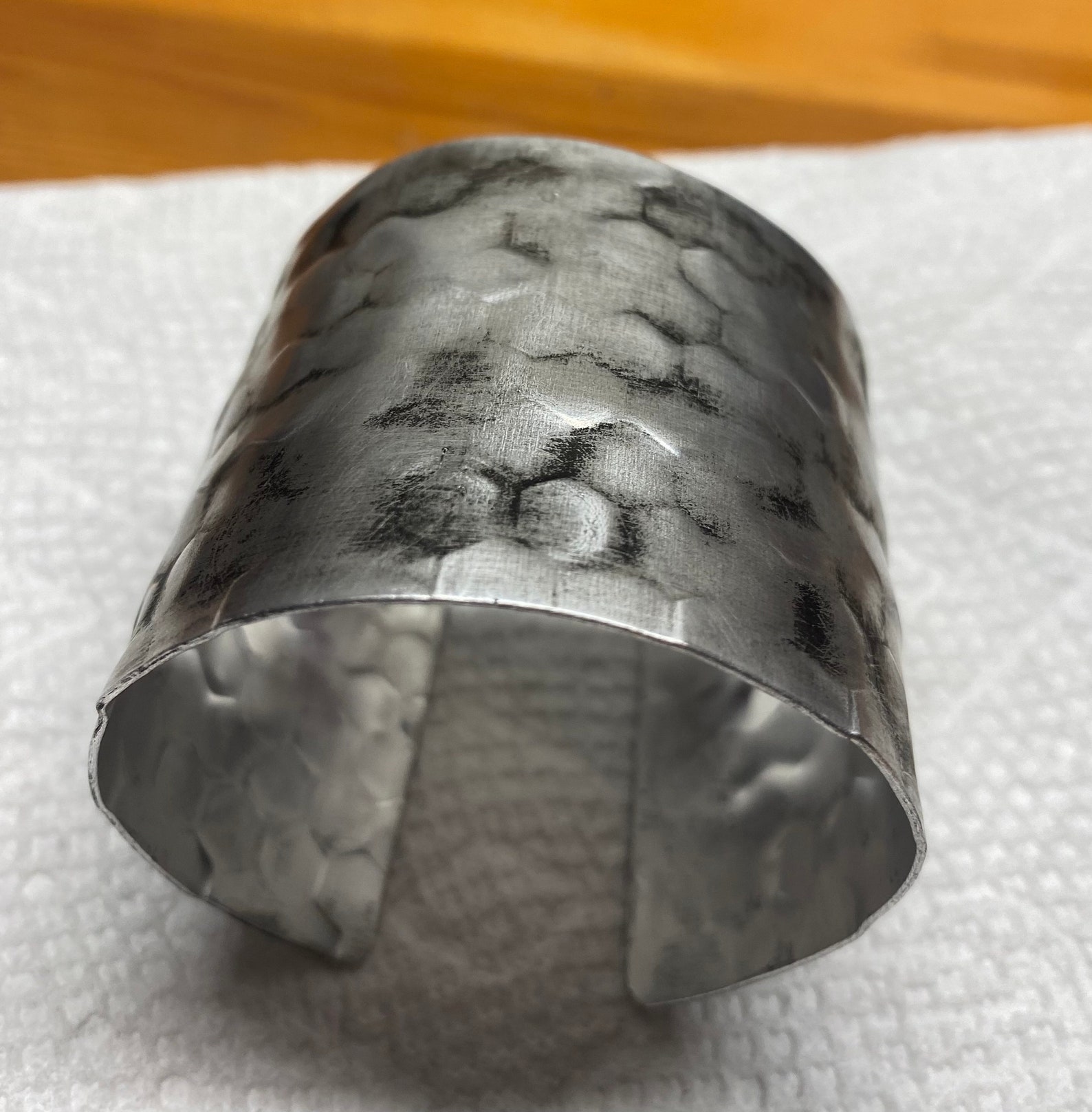 Honeycomb Texture Aluminum Cuff Rustic - Etsy