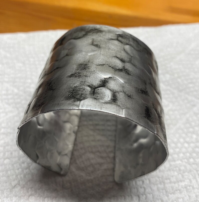 Honeycomb Texture Aluminum Cuff Rustic - Etsy