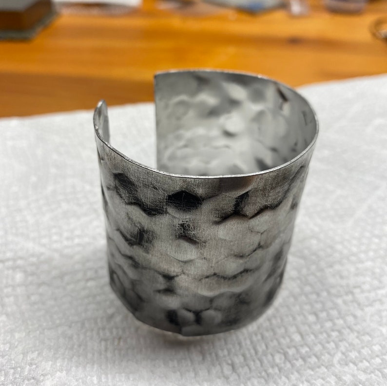 Honeycomb Texture Aluminum Cuff Rustic - Etsy