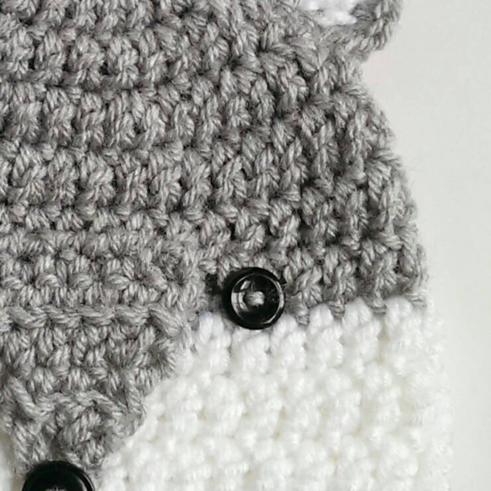 Wolf Hat Woodlands Animal Handmade Crochet Knit Hat Beanie Knit Wolf ...