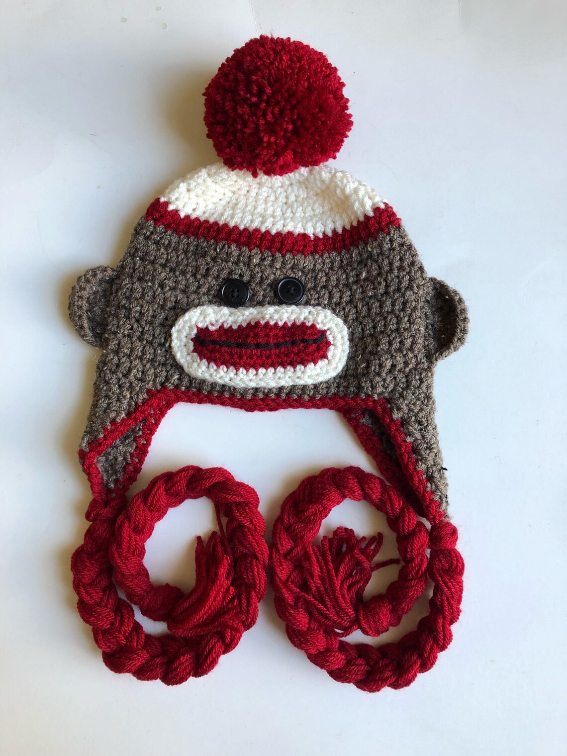 Monkey Hat Knit Monkey Beanie Crochet Monkey Winter Hat - Etsy