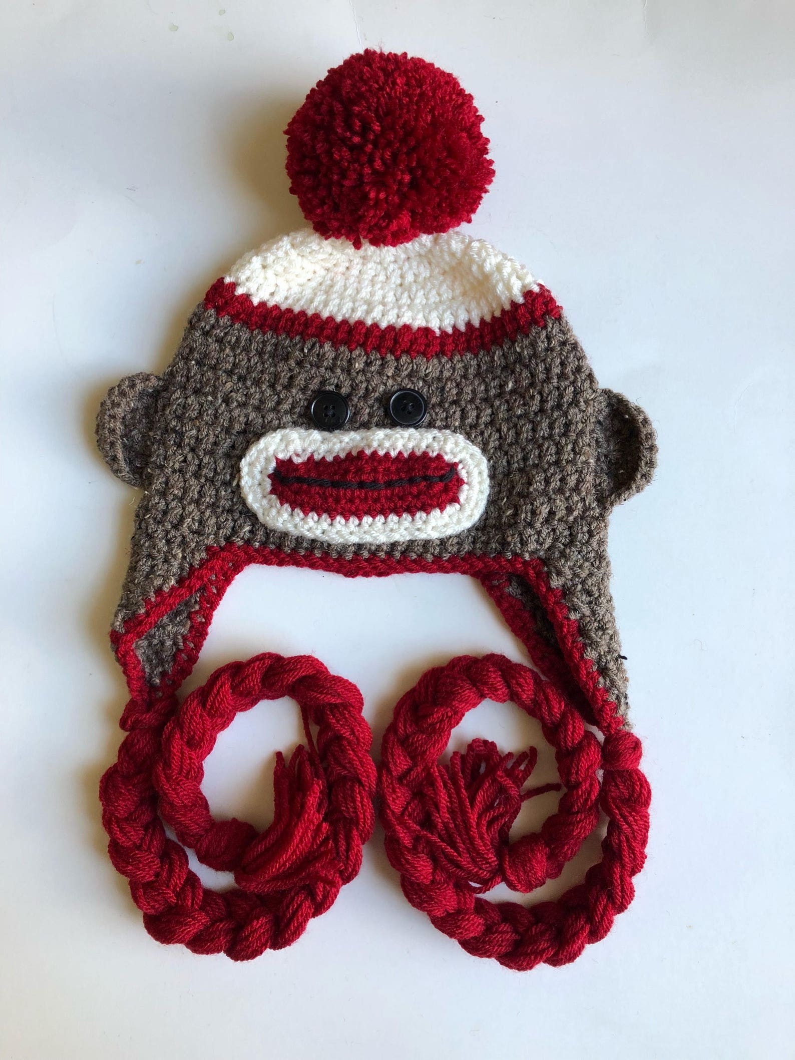 Monkey Hat Knit Monkey Beanie Crochet Monkey Winter Hat - Etsy