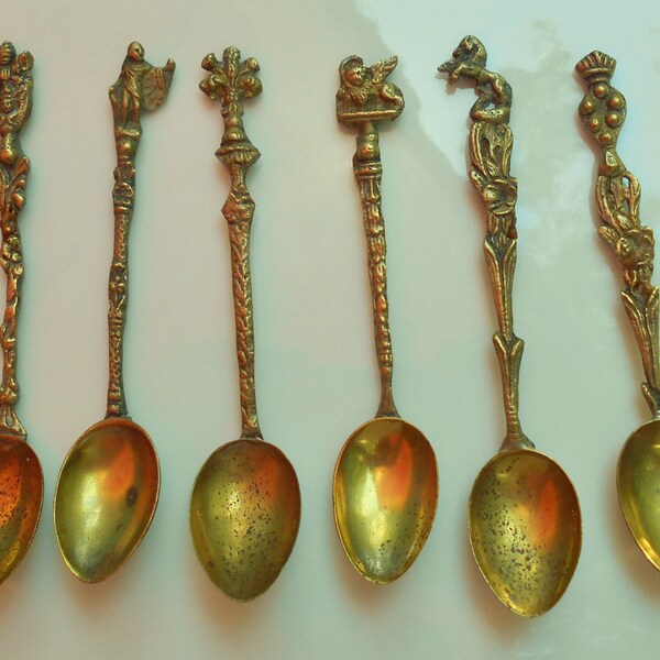Brass Salt Spoon - Etsy