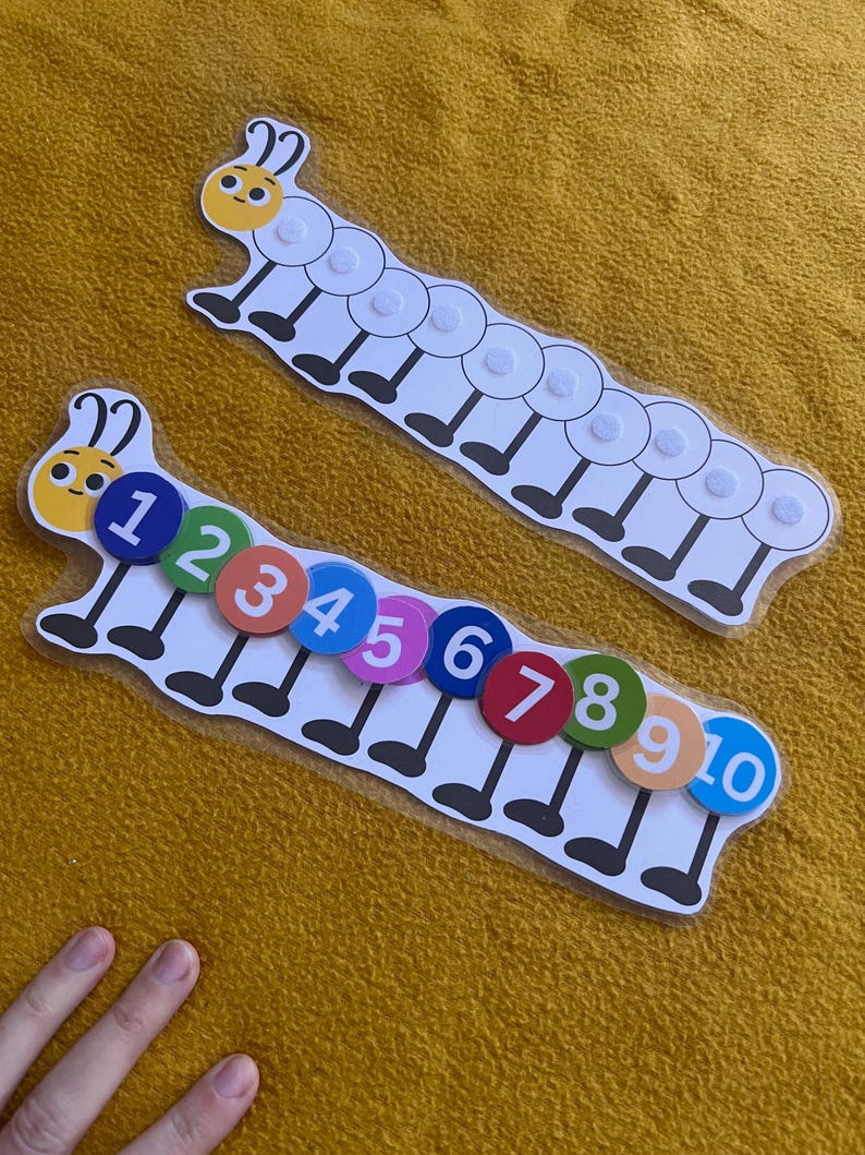 Number Line, Number Order Caterpillar Activity - Etsy