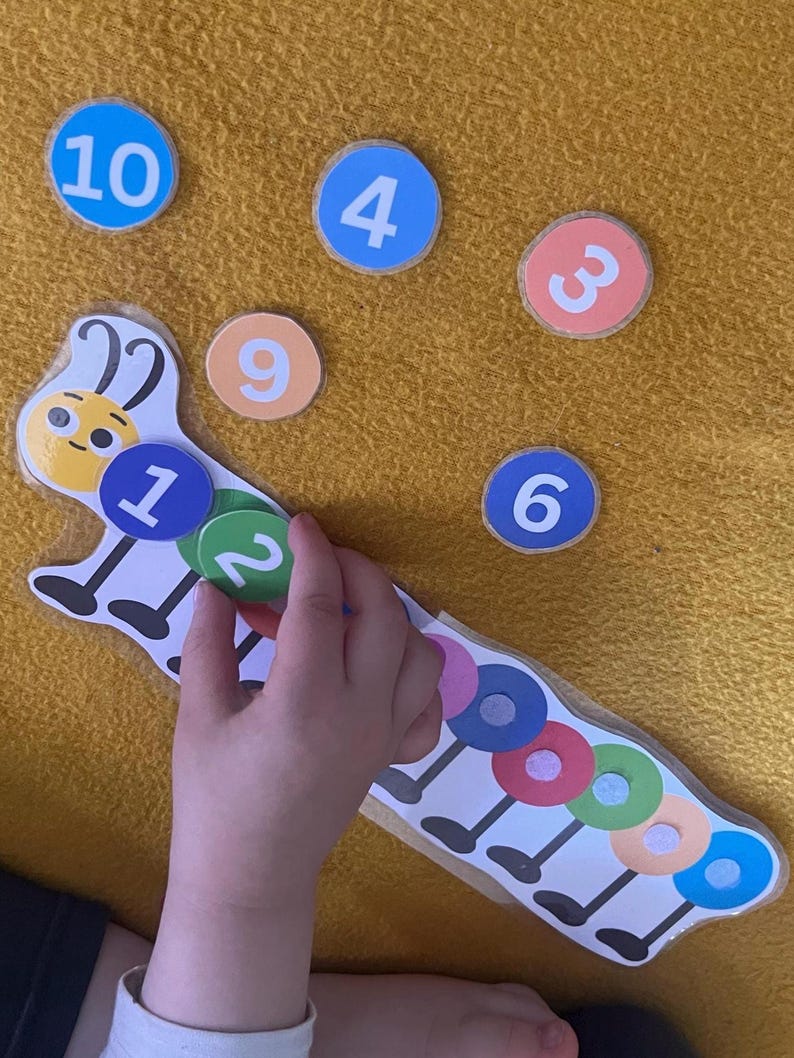 Number Line, Number Order Caterpillar Activity - Etsy