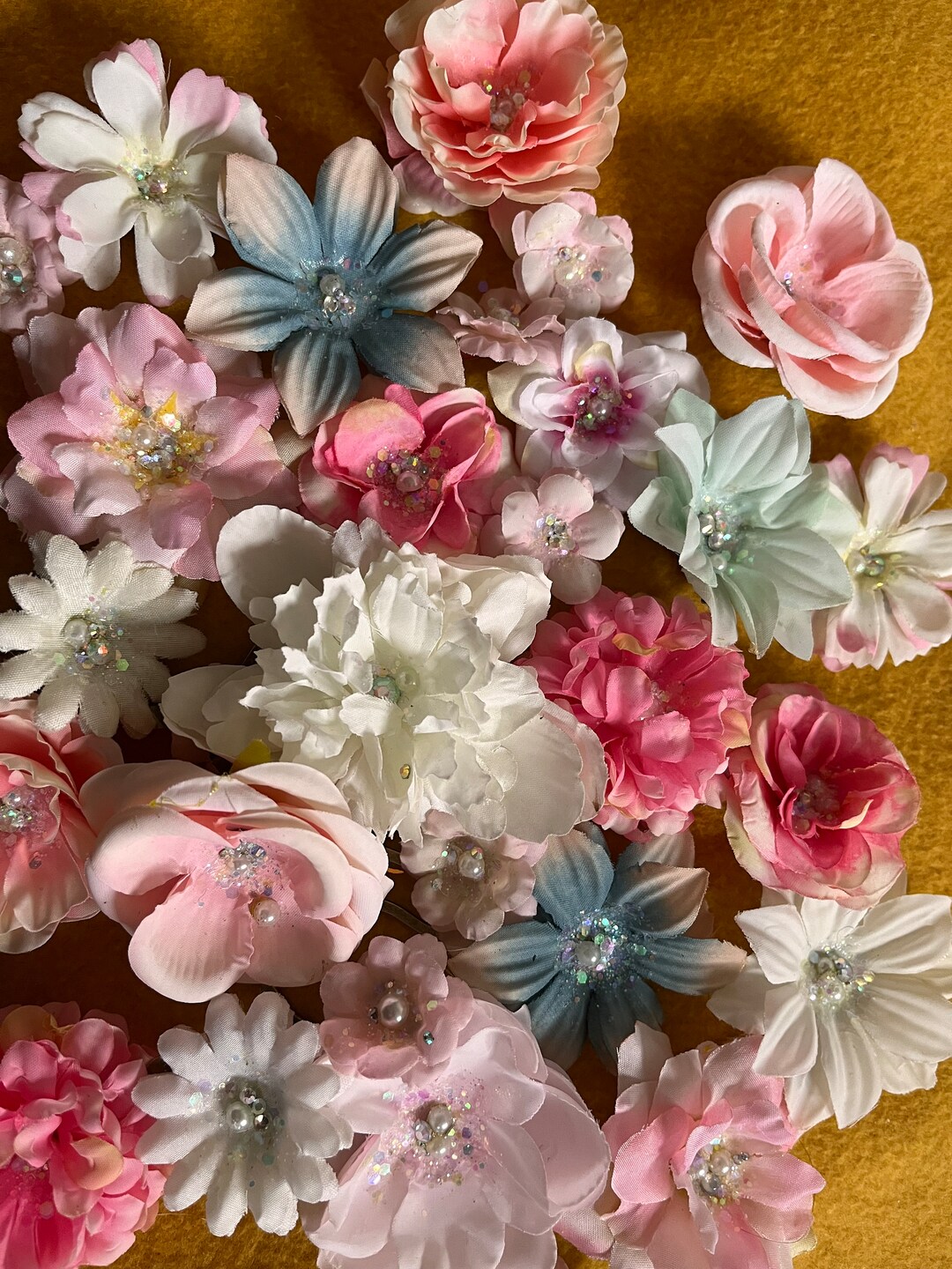 Rapunzel Inspired Hair Flowers Etsy