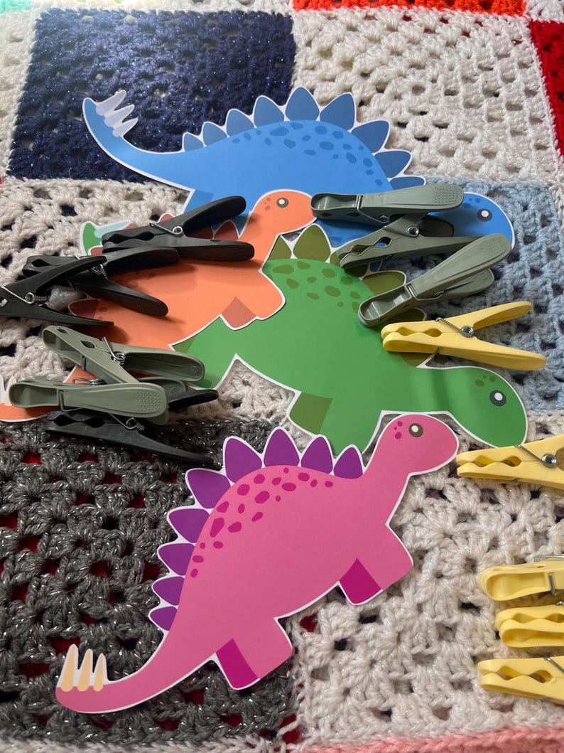 Dinosaur Fine Motor Activity - Etsy