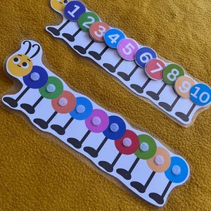 Number Line, Number Order Caterpillar Activity - Etsy
