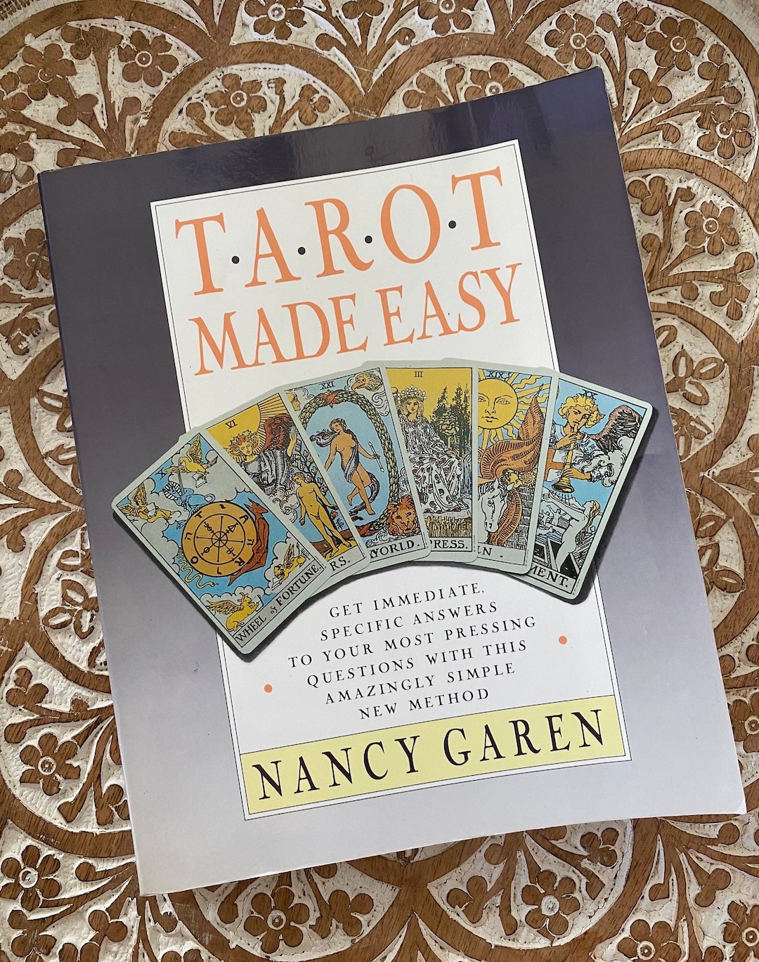 Vintage 1989 Tarot Made Easy Nancy Garen Good Fortune Guide Book Boho ...