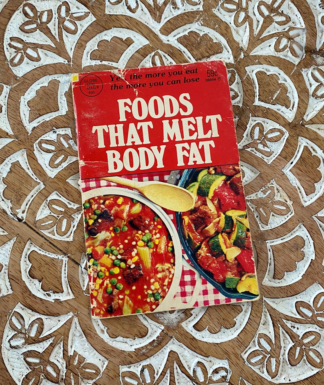 Vintage 1982 Foods That Melt Body Fat Globe Mini Mag Purse Book 1980s ...