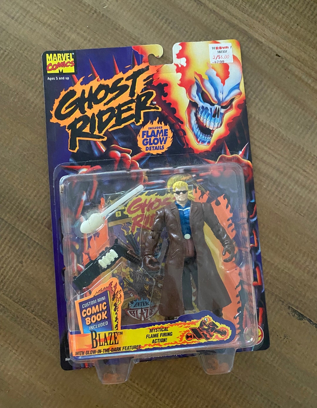 Vintage 1995 Marvel Comics Ghost Rider Blaze Mystical Flame Throwing ...