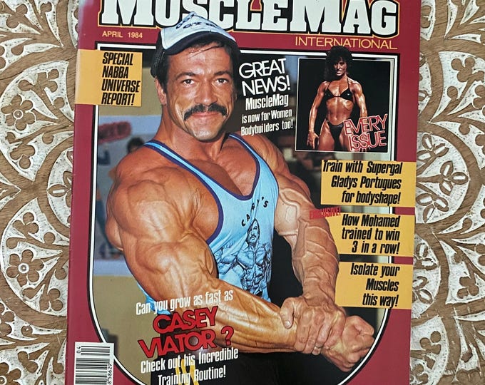 Muscle Mag Musclemag International April 1984 Issue 42 Casey Viator ...