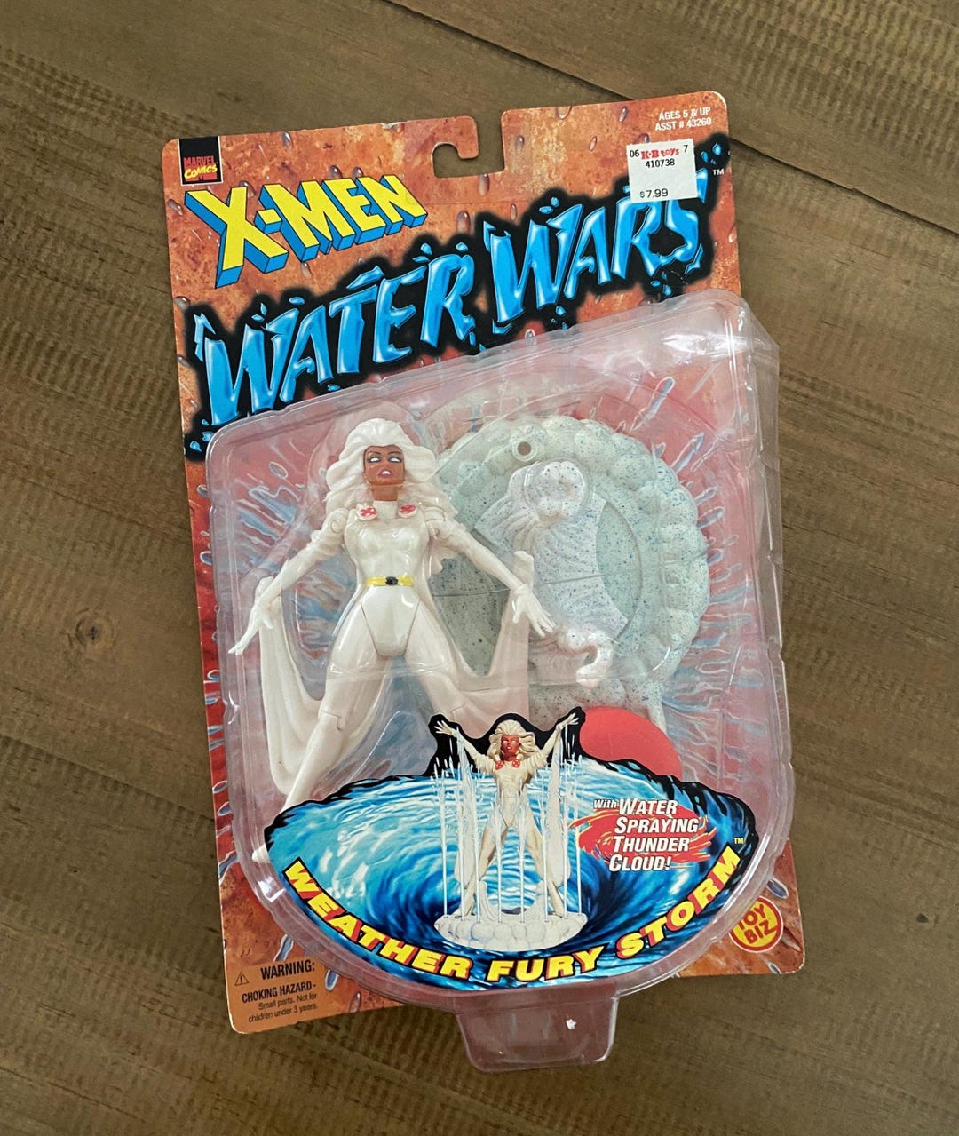 Vintage 1997 Marvel Comics Toy Biz X-men Water Wars Weather Fury Storm ...
