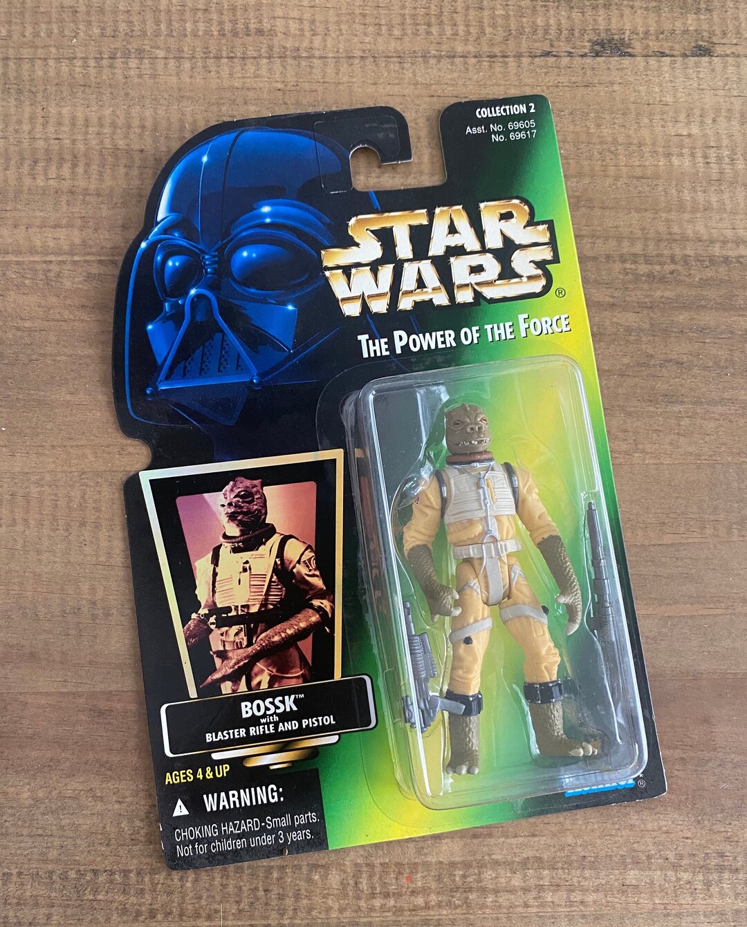 Vintage 1996 Bossk With Blaster Rifle and Pistol Star Wars the Power of ...