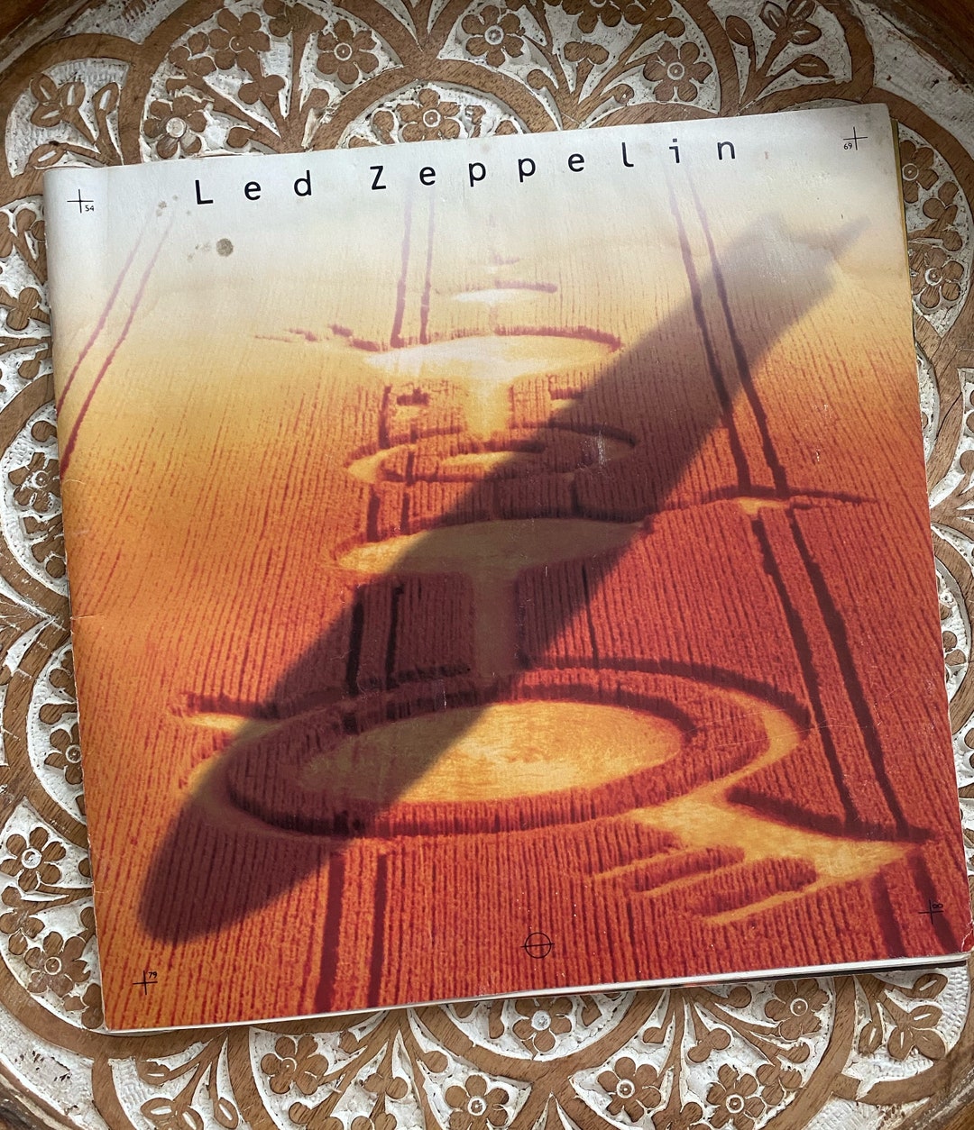 Vintage 1990 Led Zeppelin Light and Shade Music Picture History Poster ...