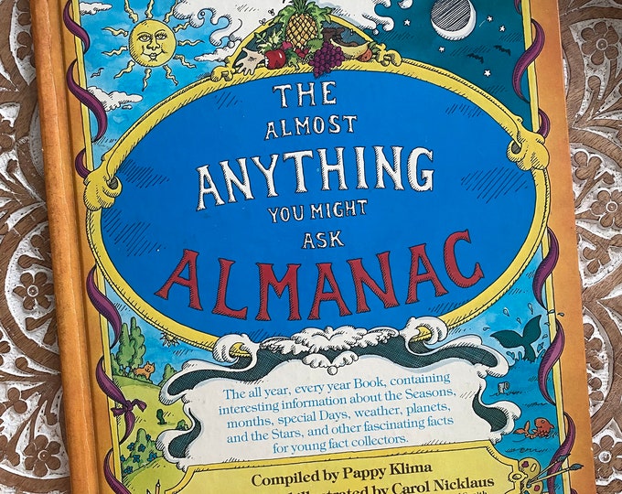 Vintage 1976 the Almost Anything You Might Ask Almanac Children's Book ...