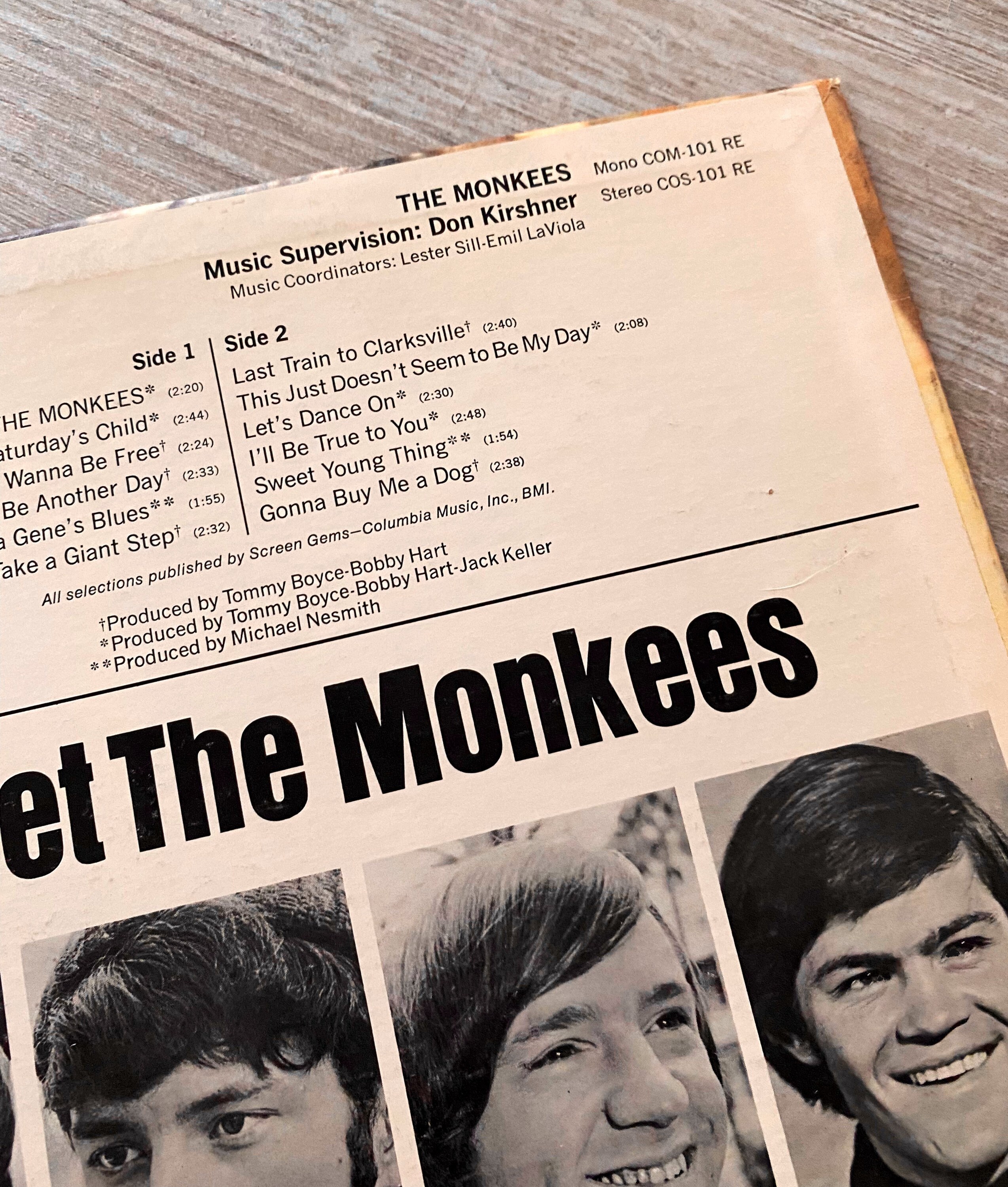 1966 Meet the Monkees Original Vinyl Album Record LP EUC | Etsy
