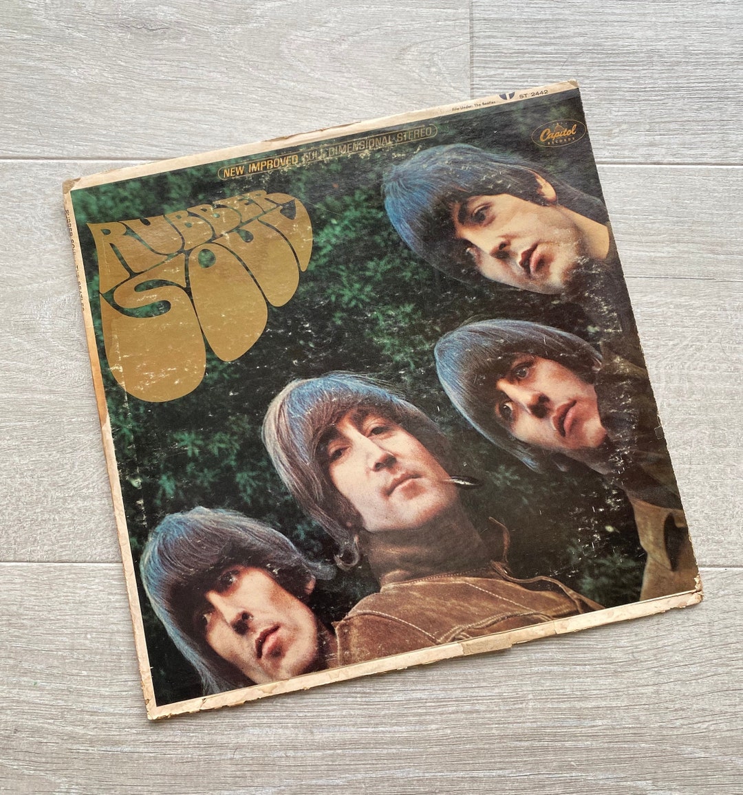Vintage 1965 the Beatles Rubber Soul LP Record Album Vinyl T 2442 ...