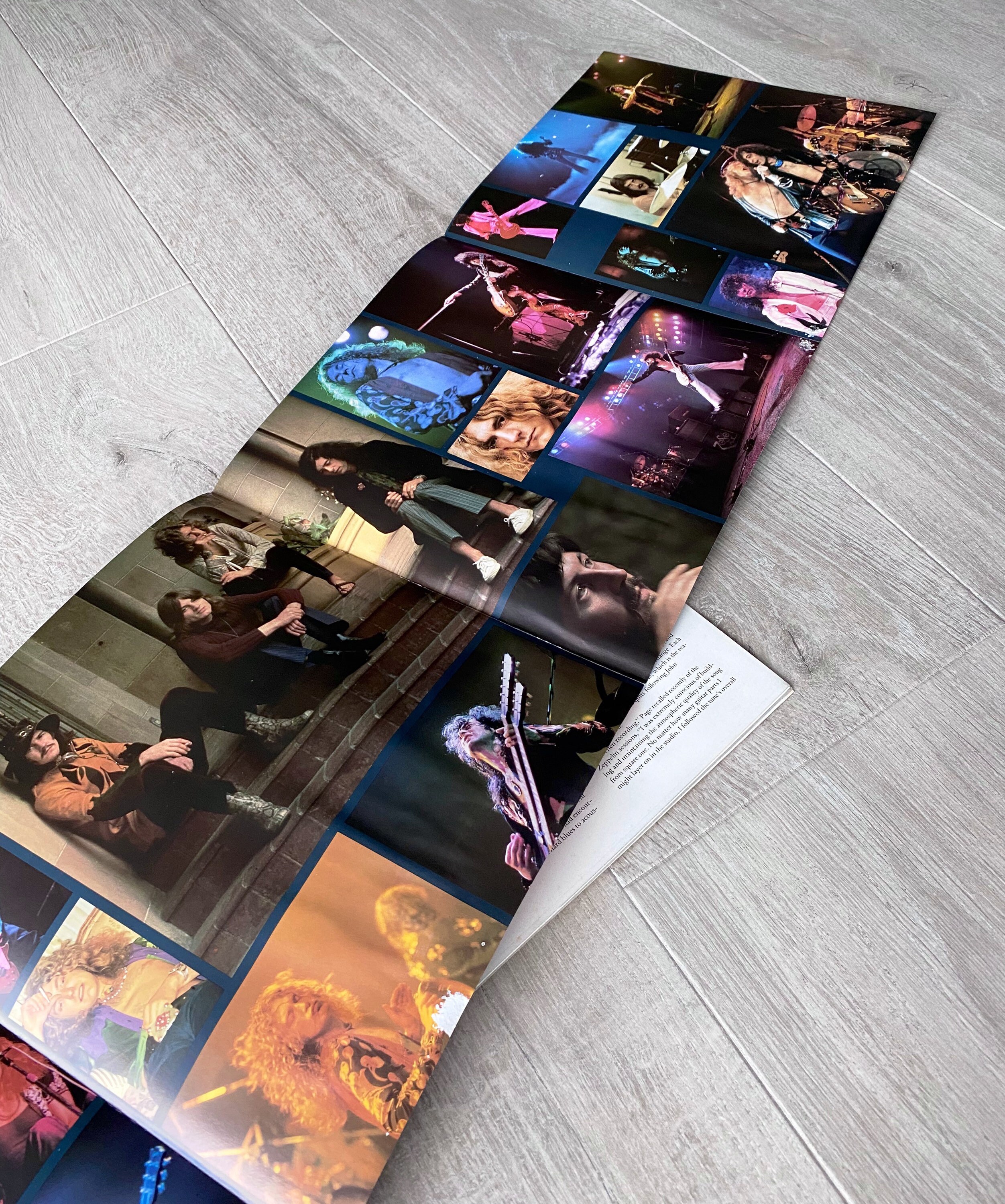 Vintage 1990 Led Zeppelin Light and Shade Music Picture History Poster ...