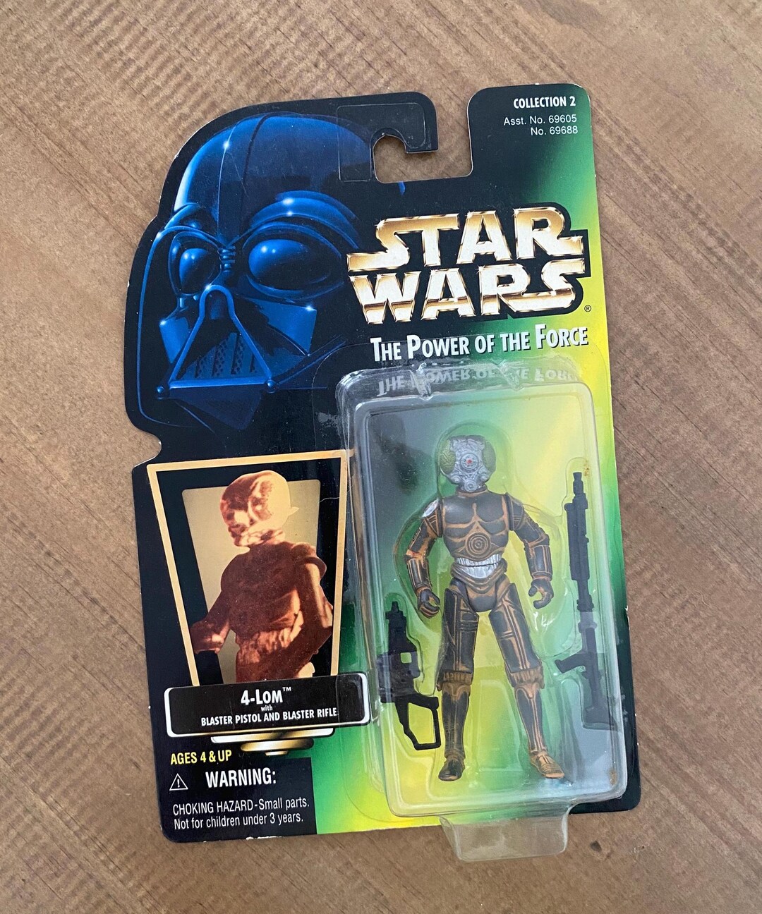 Vintage 1997 4-lom With Blaster Pistol Rifle Star Wars the Power of the Force Kenner Hasbro ...