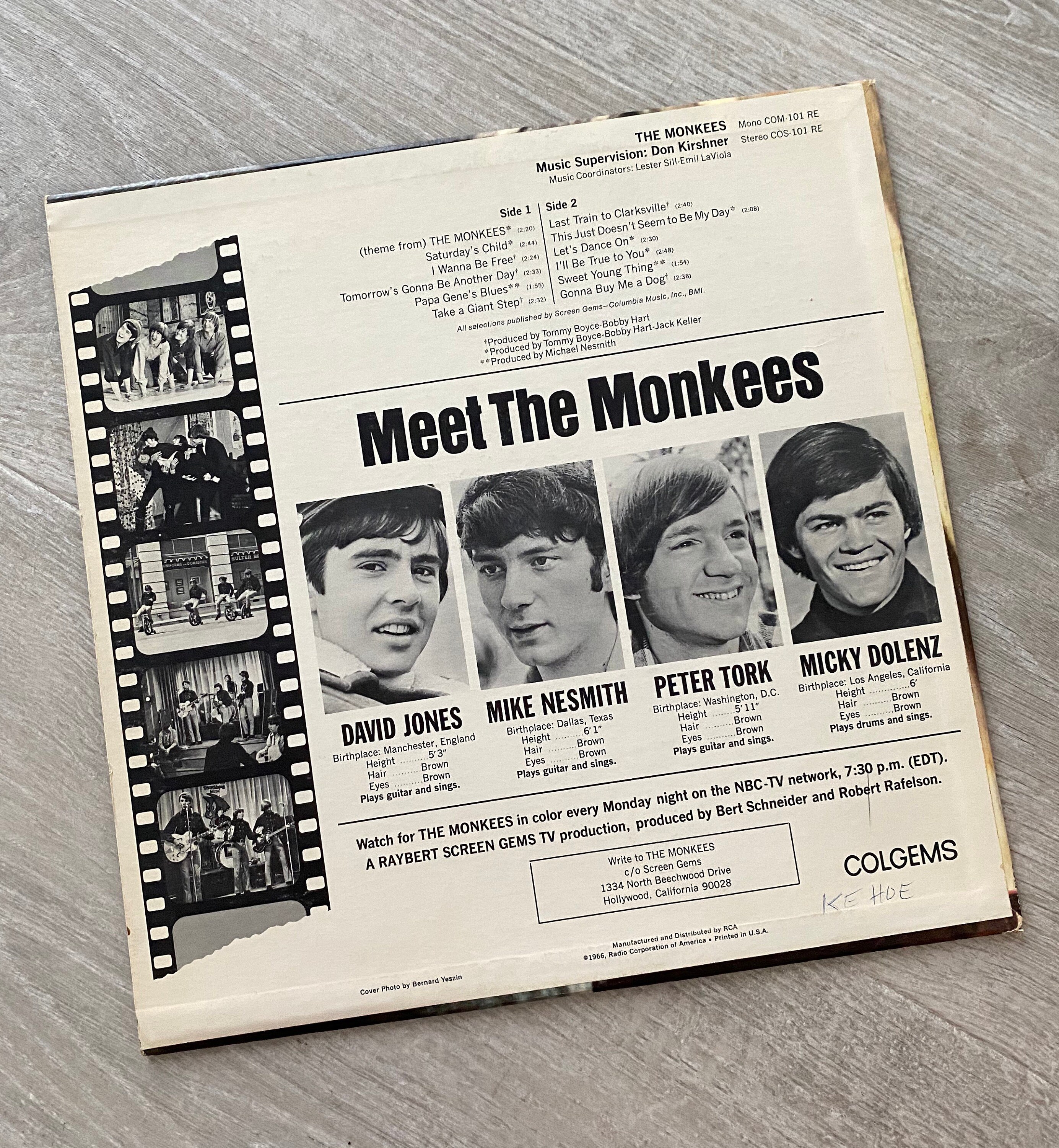 1966 Meet the Monkees Original Vinyl Album Record LP EUC | Etsy