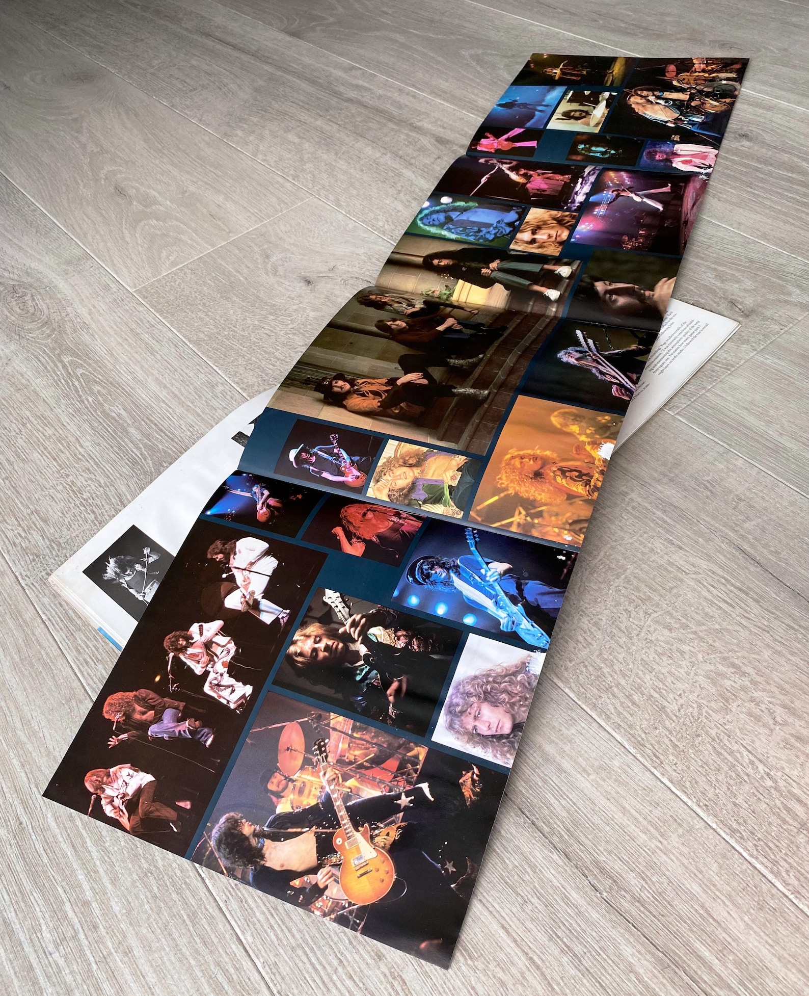Vintage 1990 Led Zeppelin Light and Shade Music Picture History Poster ...