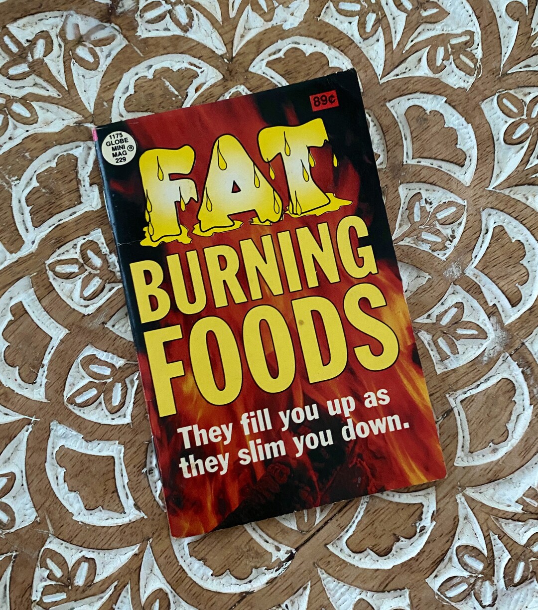 Vintage 1991 Fat Burning Foods Diet Globe Mini Mag Astrology Psychology ...