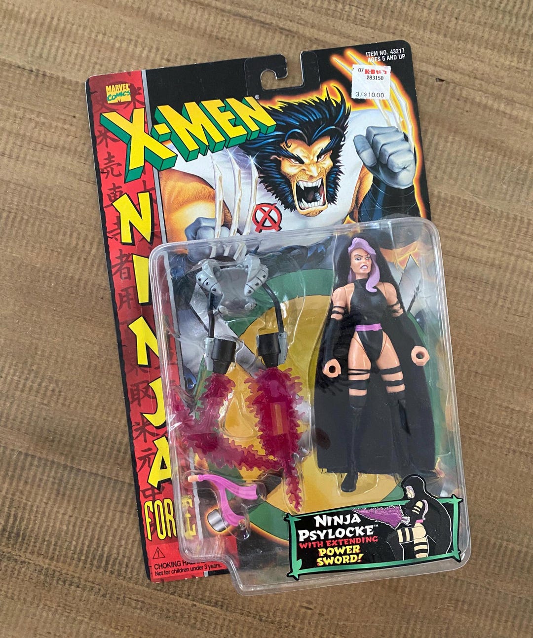 Vintage 1996 Marvel Comics X-men Ninja Force Space Ninja Psylocke With ...
