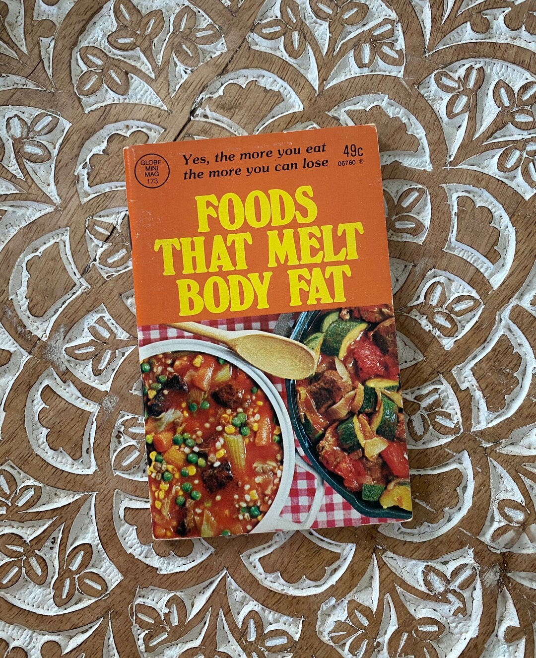 Vintage 1979 Foods That Melt Body Fat Globe Mini Mag Purse Book 1970s ...