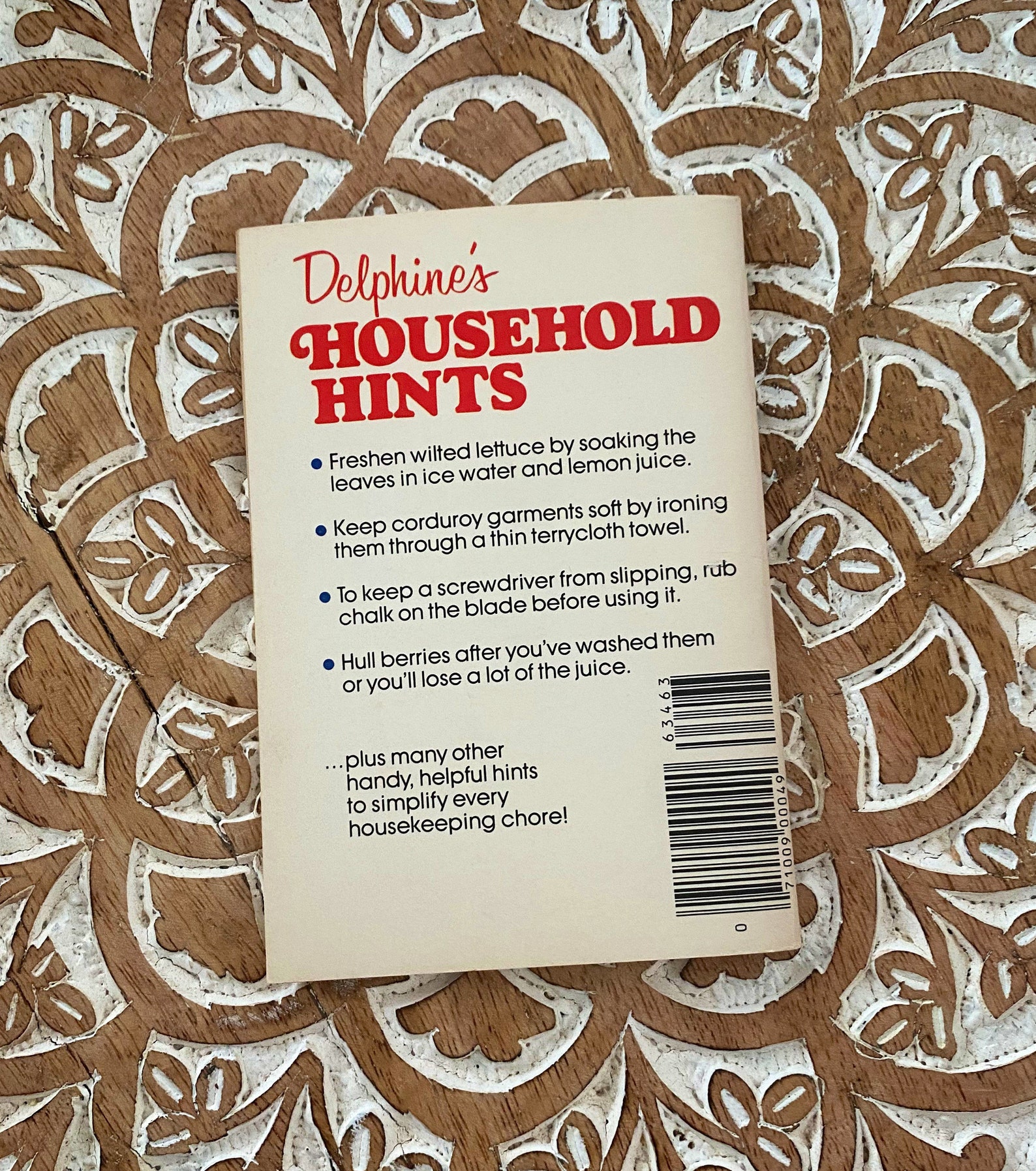 Vintage 1980 Delphine’s Household Hints Tricks Dell Purse Book 1980s - Etsy