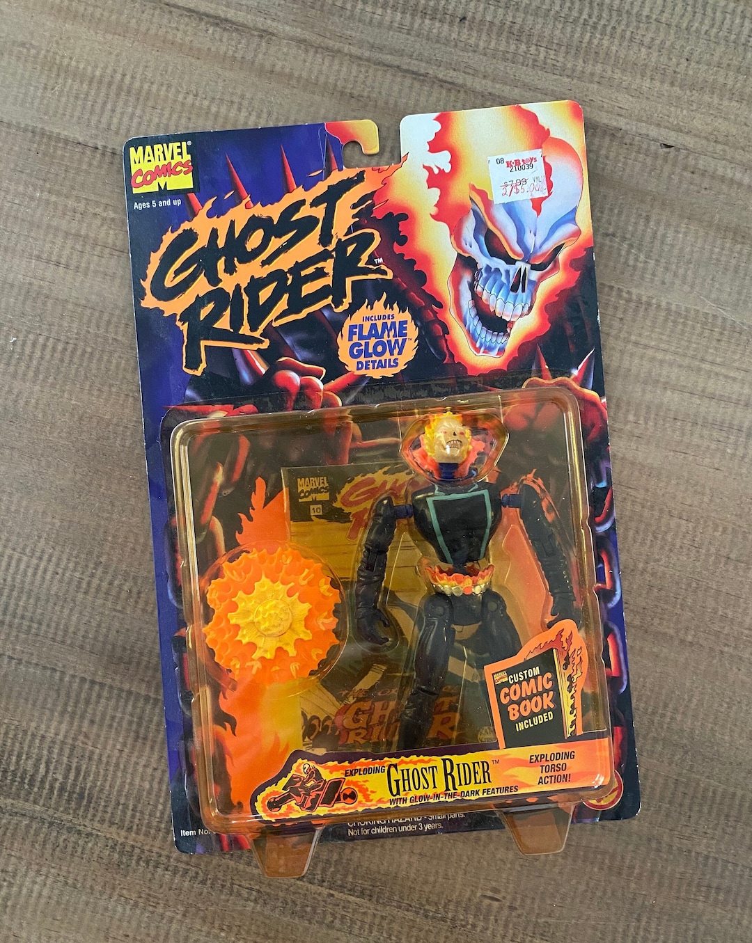 Vintage 1995 Marvel Comics Ghost Rider Exploding Torso Action Glow in ...