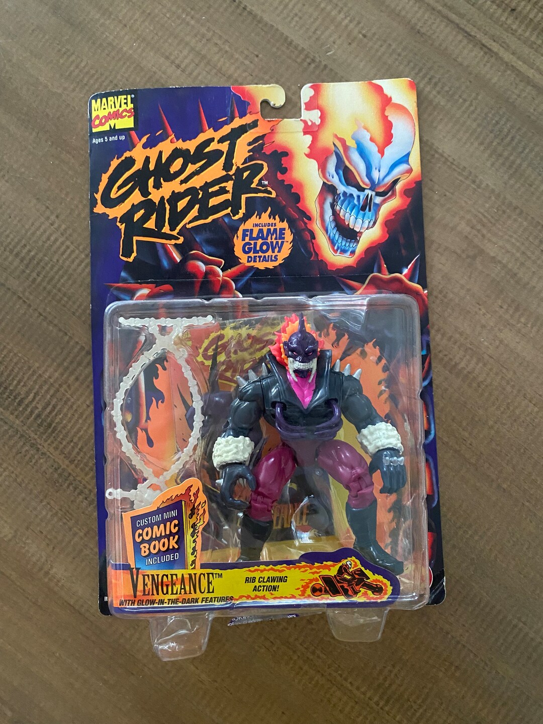 Vintage 1995 Marvel Comics Ghost Rider Vengeance Rib Clawing Action ...
