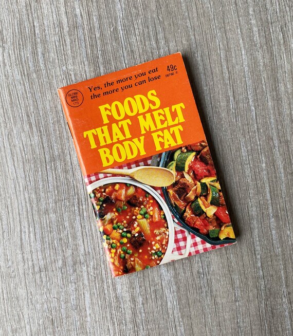 Vintage 1979 Foods That Melt Body Fat Globe Mini Mag Purse | Etsy
