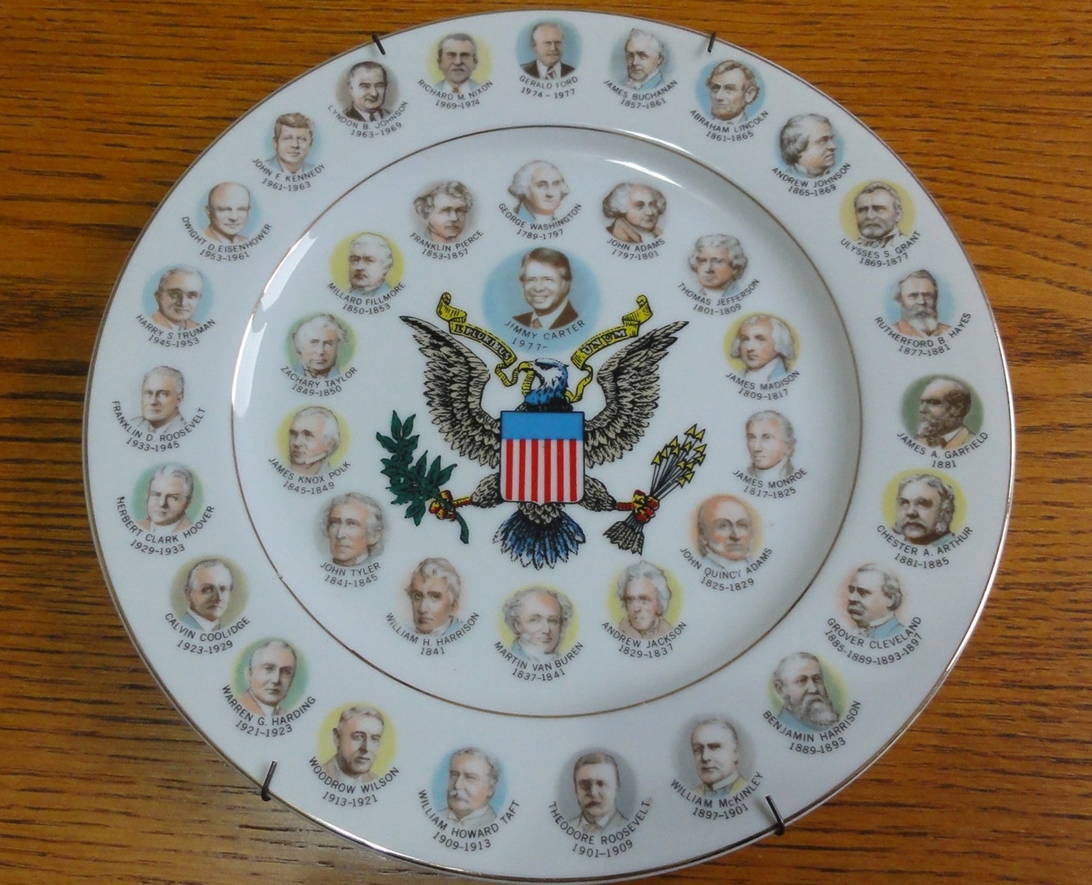 1970's Presidential Commemorative Plate Jimmy Carter 200 | Etsy