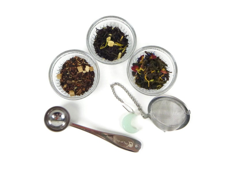 Loose Leaf Tea Starter Pack 3 Teas Steeping Ball Spoon - Etsy