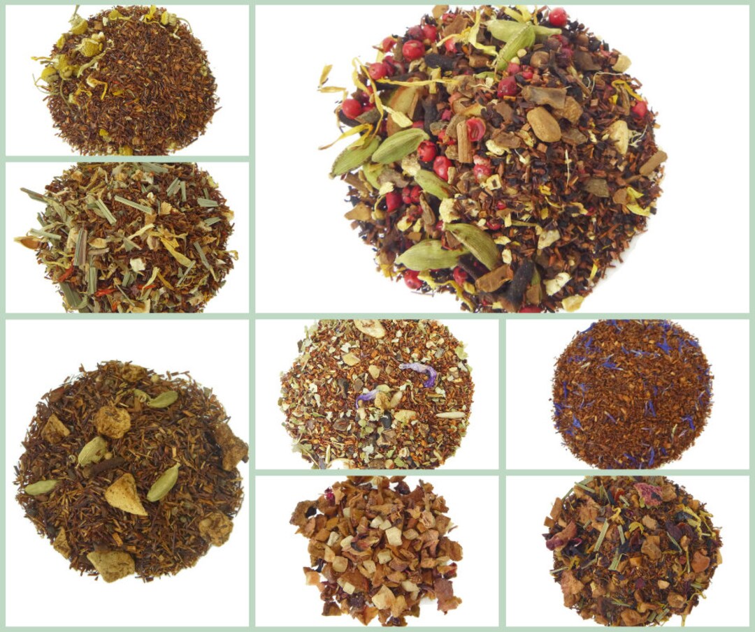 Caffeine Free Tea Grab Bag Rooibos Tea Sample Pack Herbal Tea Samples ...