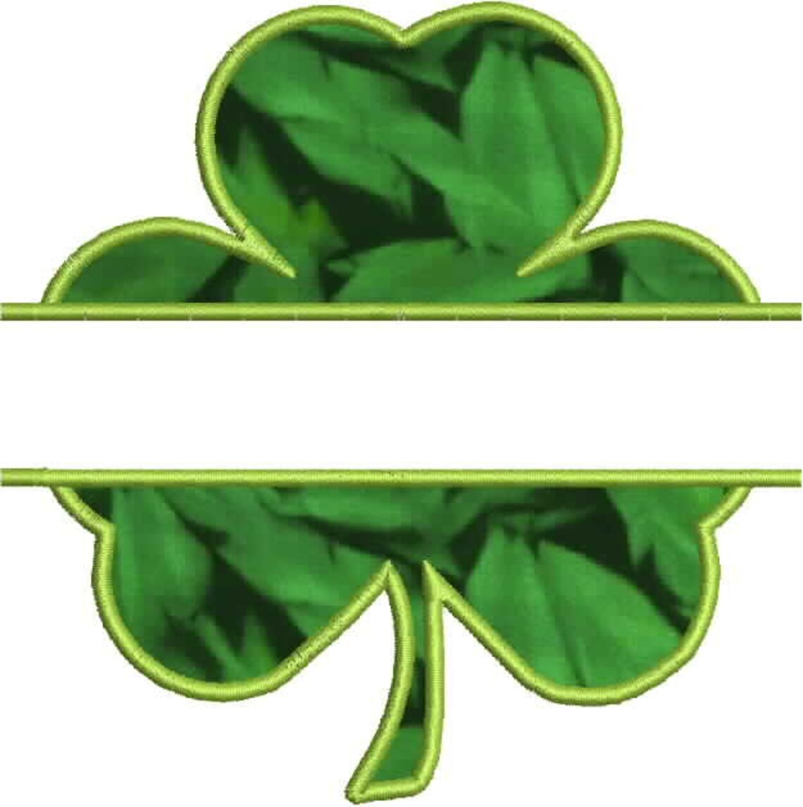 Split Shamrock St Patricks Applique Machine Embroidery Design 4x4 5x7 ...