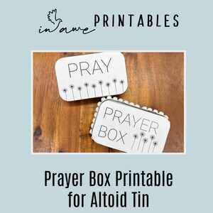 DIY Prayer Box Printable Craft Perfect for Kids and Adults - Etsy