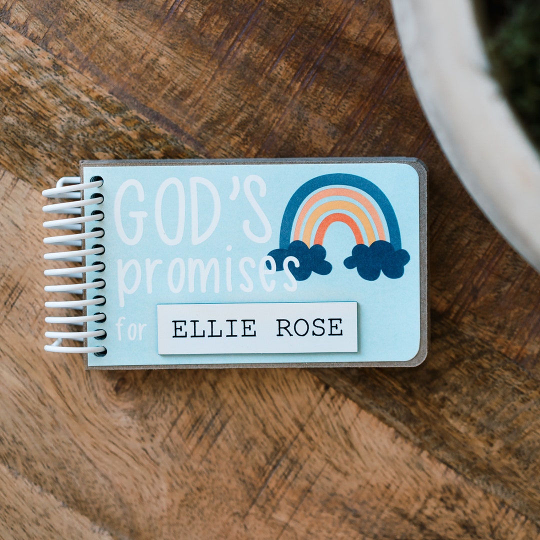 Personalized God's Promise Book OOAK Baby Shower Gift With Custom ...