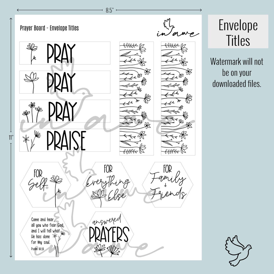 DIY Prayer Board Printable | Prayer Printable Instant Download ...