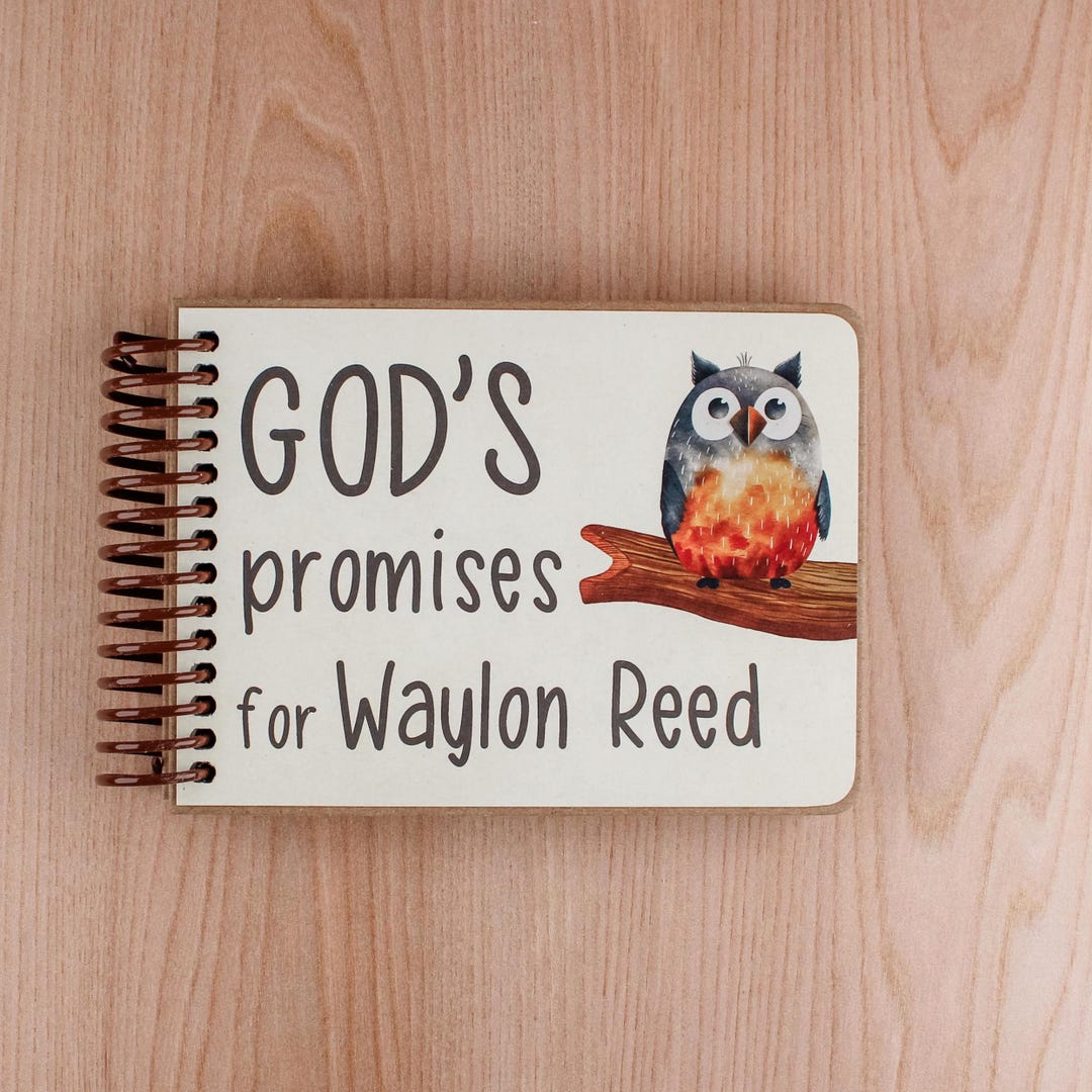 Personalized God's Promises Board Book for Kids - Bible Verse Storybook ...