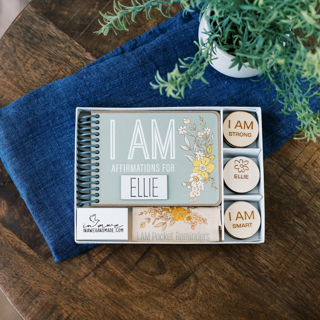 Personalized Kids' Affirmation Gift Set | Kids Book, Pocket Reminders ...