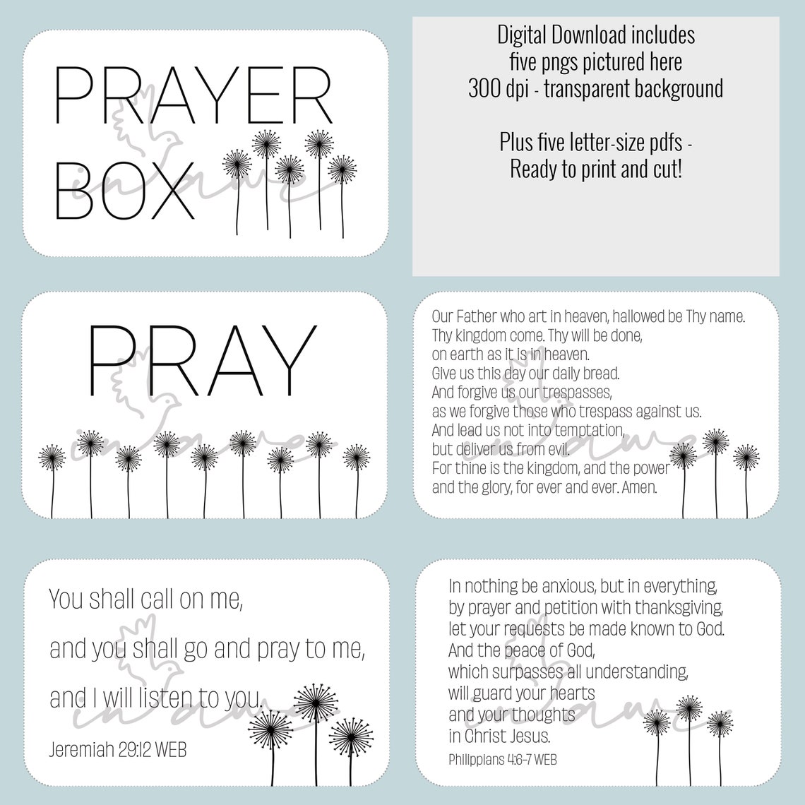 DIY Prayer Box Printable Craft - Perfect for Kids and Adults - Etsy