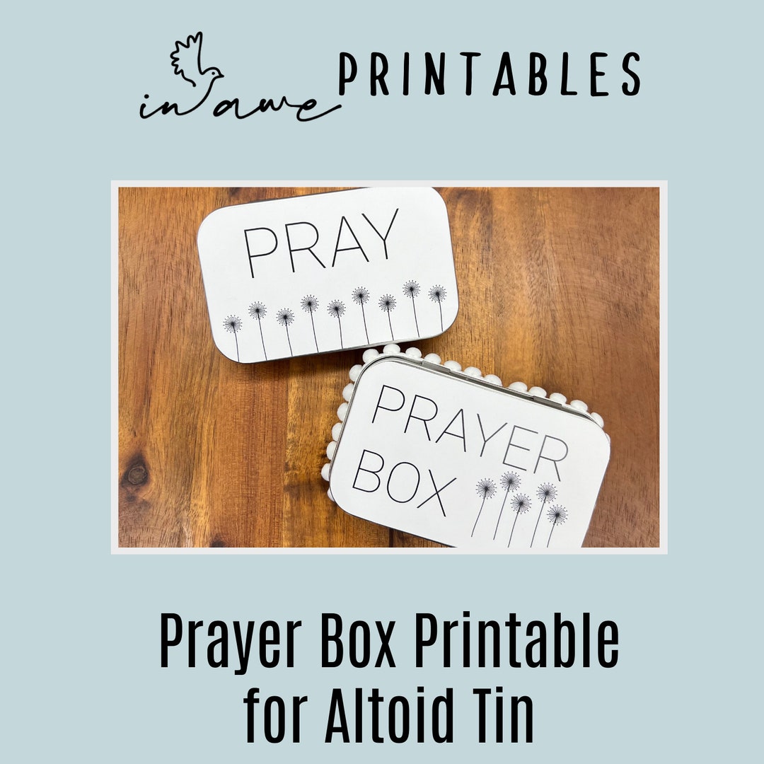 DIY Prayer Box Printable Craft Perfect for Kids and Adults - Etsy