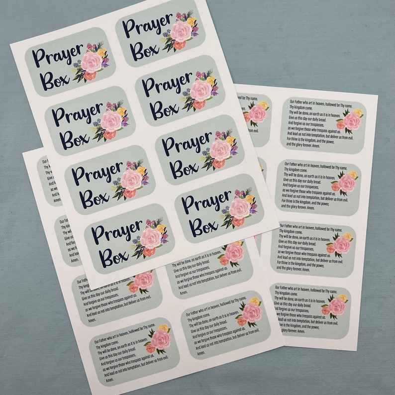 Prayer Box Printable Altoid Tin Diy Tin Craft Kids Craft - Etsy