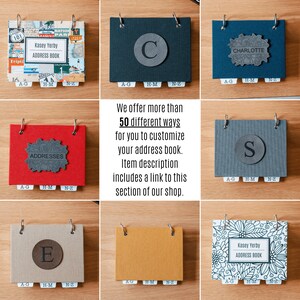 Customizable Handcrafted Wedding ADDRESS BOOK | Ring Binder Style ...