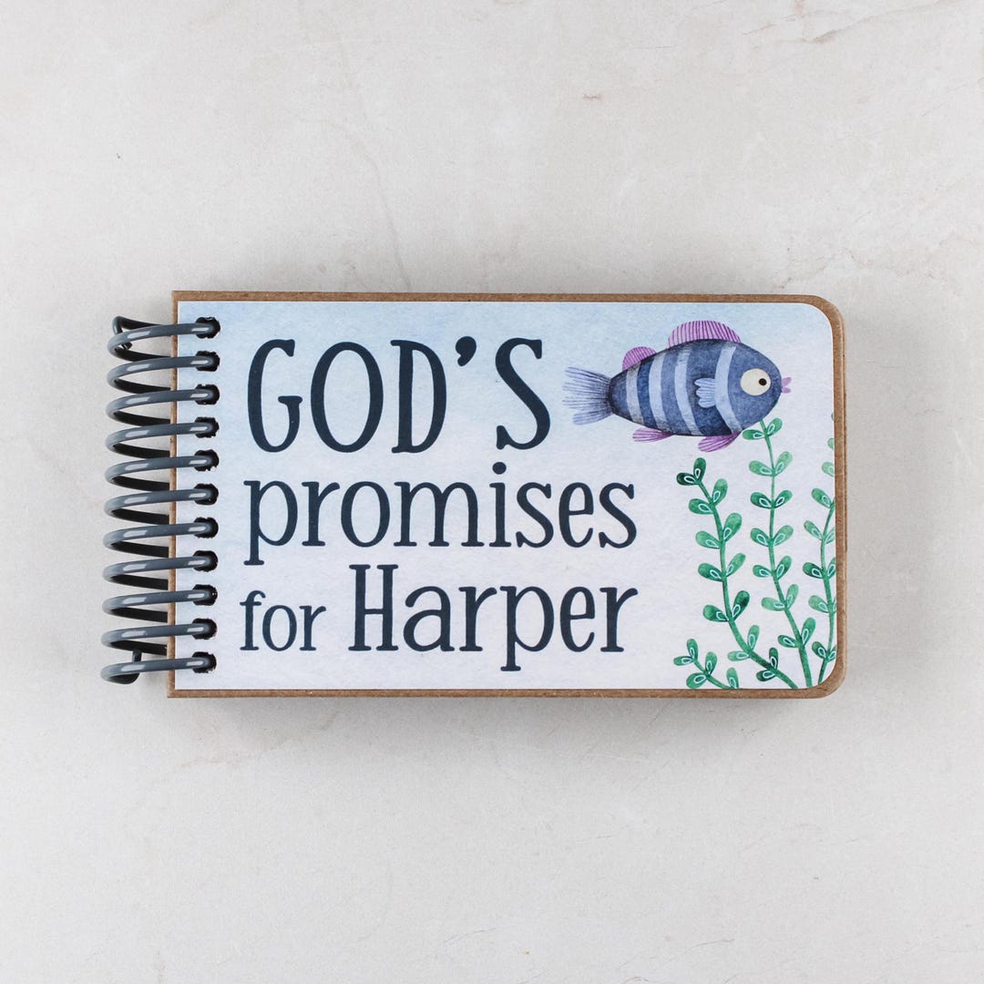 Personalized God's Promises Book: Under the Sea Baby Dedication Gift - Etsy